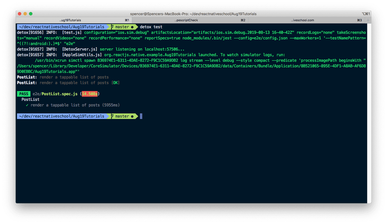 React Native End to End Testing with Detox