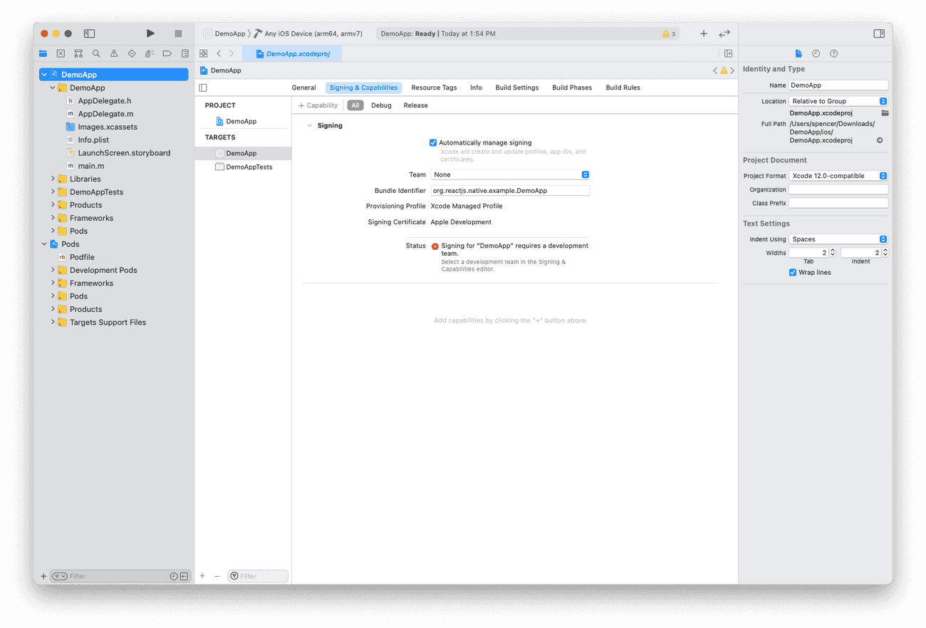 Navigating Xcode for React Native Developers (with a web background)
